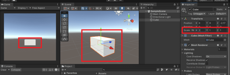 【Unity】3Dオブジェクトの作成方法【色/サイズなど各種設定】